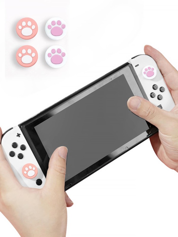 4pcs Cat Claw Design Button Cover Compatible With Nintendo Switch ...