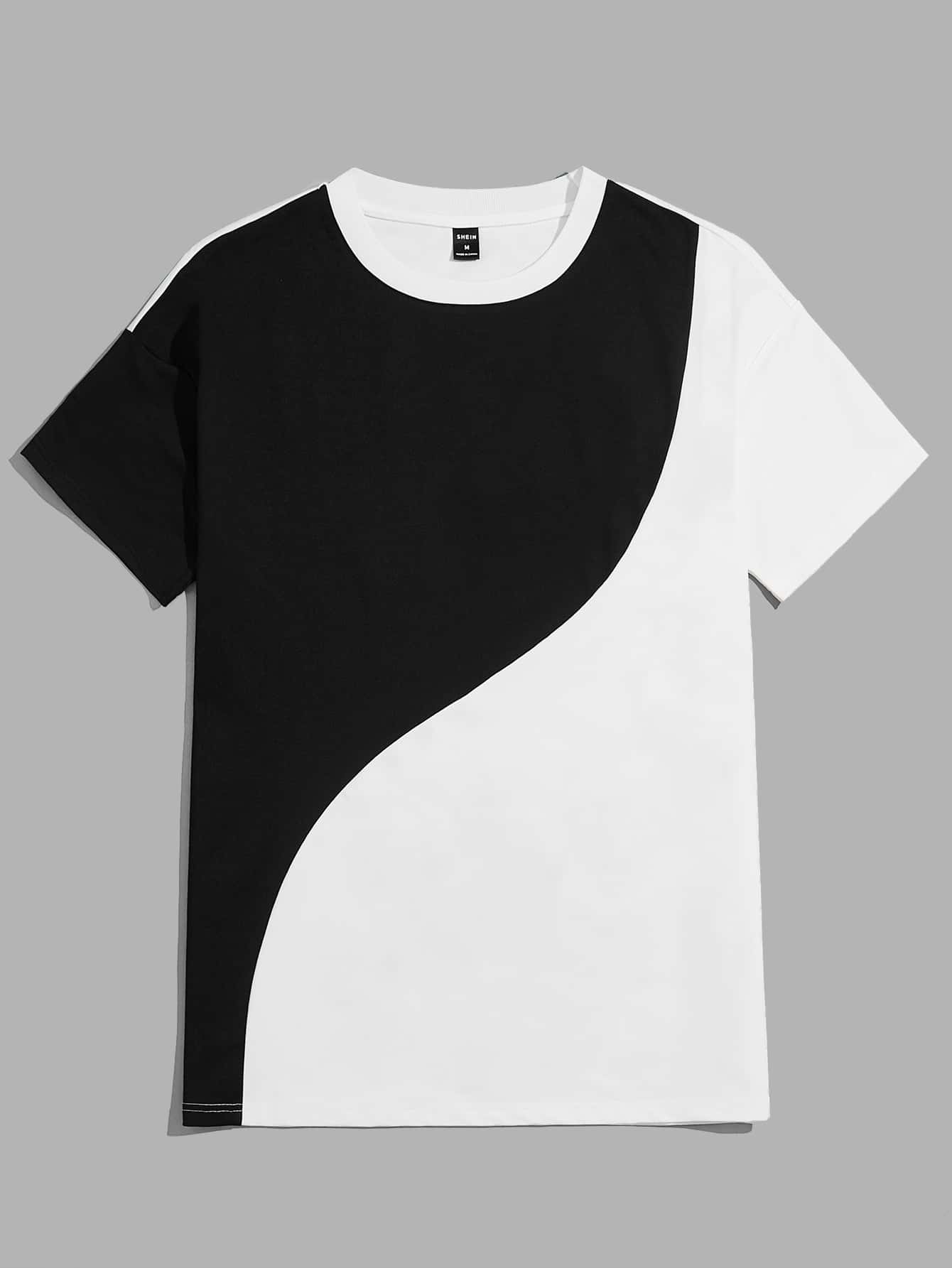 Manfinity Men Two Tone Tee | SHEIN USA