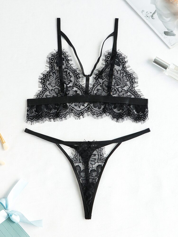 Dessous Set Mit Blumenspitze Harness Shein Schweiz
