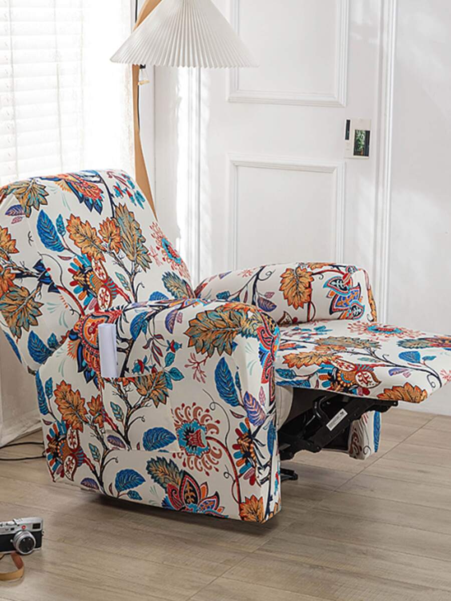1set Flower Pattern Recliner Slipcover | SHEIN USA