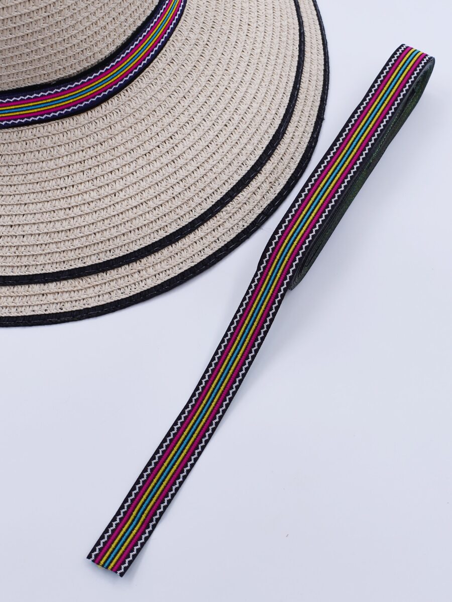 1roll Striped & Chevron Pattern DIY Webbing Lace | SHEIN USA