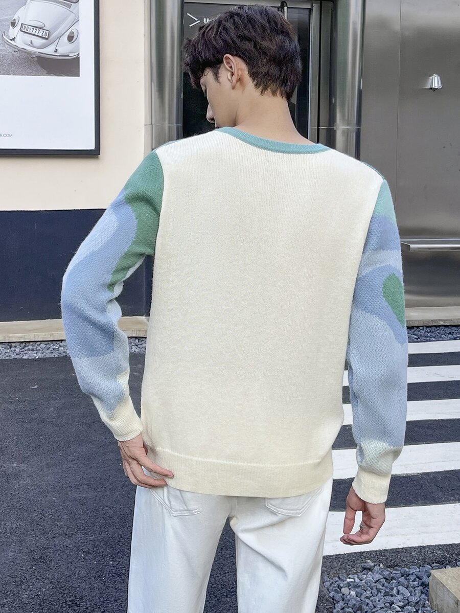 Manfinity Men Colour-block Jumper | SHEIN UK