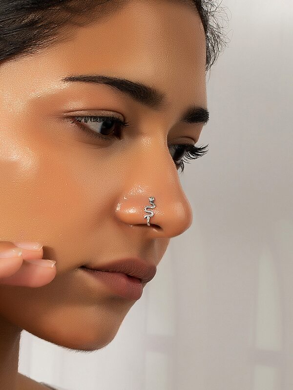 Snake Design Nose Cuff Unisex Fashion Punk Body Piercing Jewelry ...