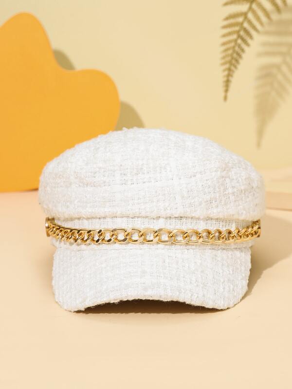 1pc Women's Fashionable Casual Hat With Thin Chain Detail | SHEIN USA