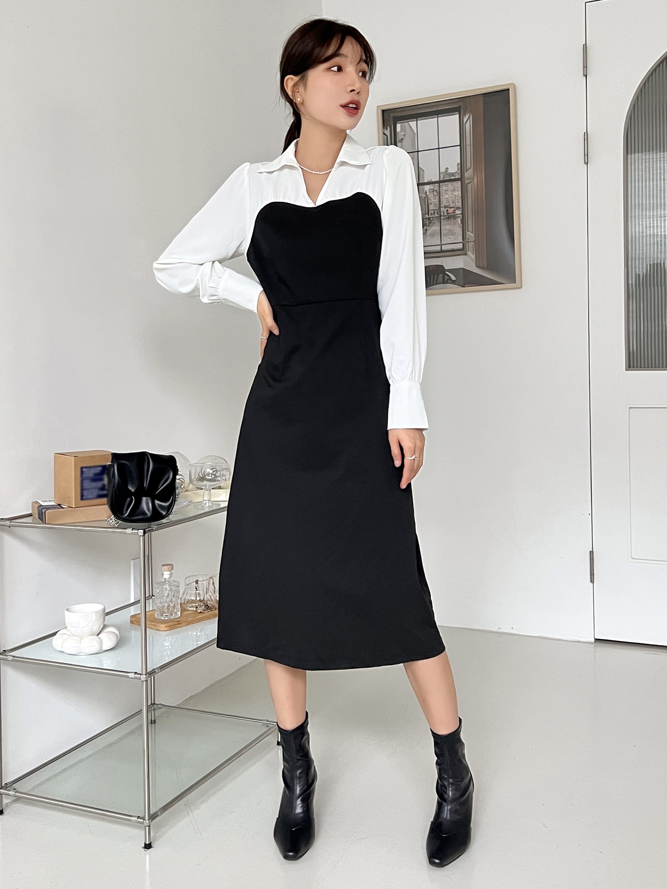 DAZY Two Tone 2 In 1 Dress