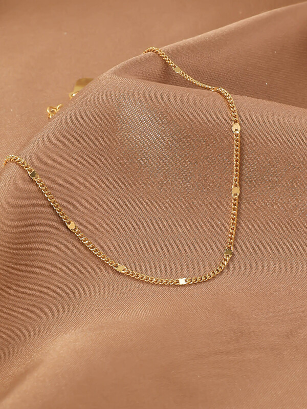 Solid Minimalist Anklet | SHEIN USA