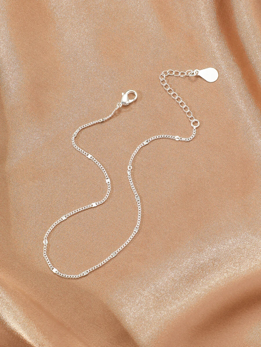 Solid Minimalist Anklet | SHEIN USA