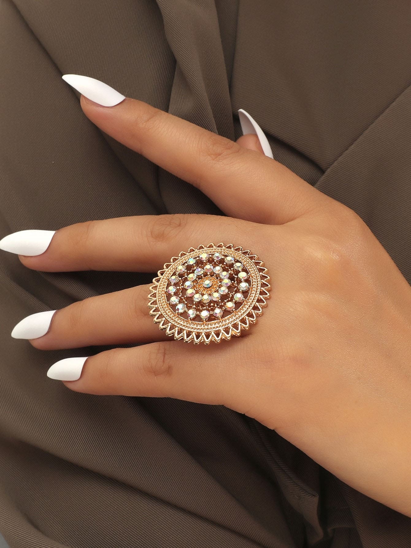 Rhinestone Decor Ring | SHEIN USA