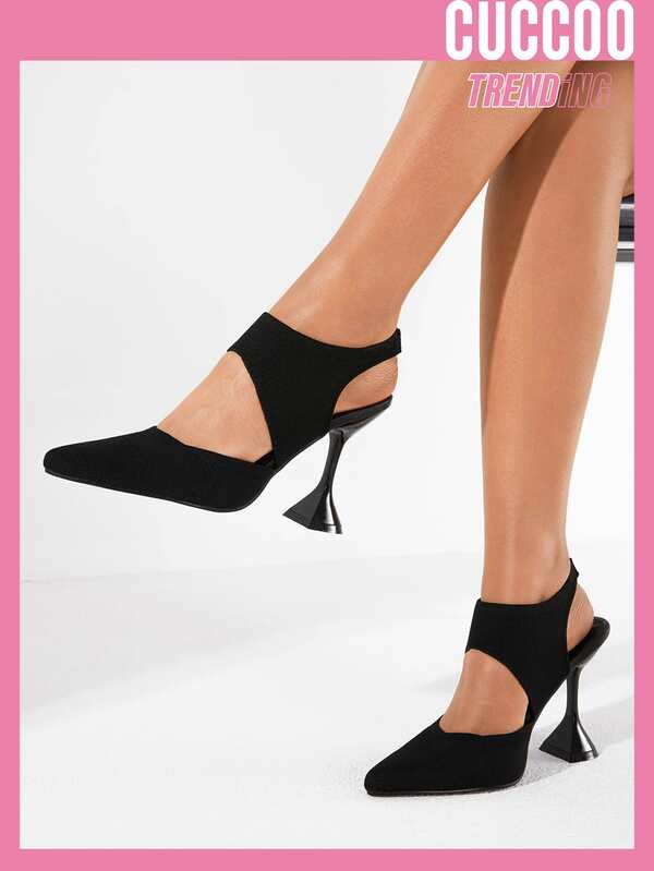 Everyday Collection Pyramid Heeled Pumps | SHEIN USA