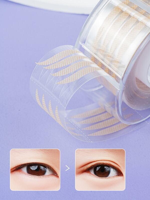 Eyelid Tape,1Roll Double Eyelid Sticker Natural Invisible Double Eyelid ...