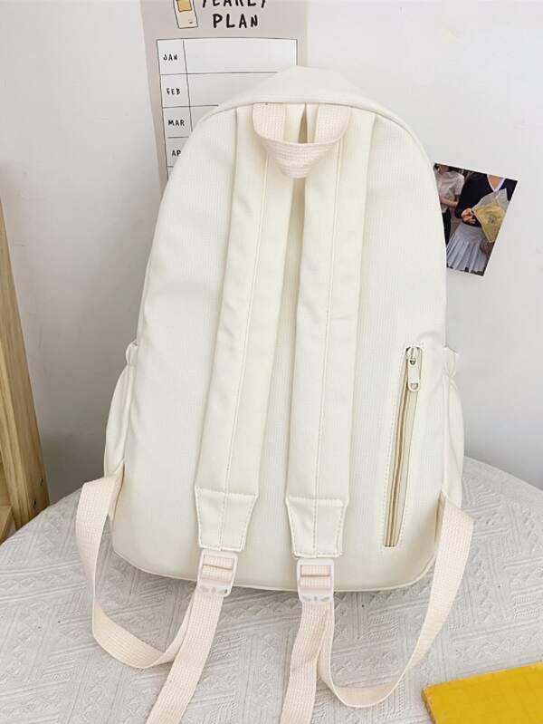 Patch Detail Functional Backpack | SHEIN UK