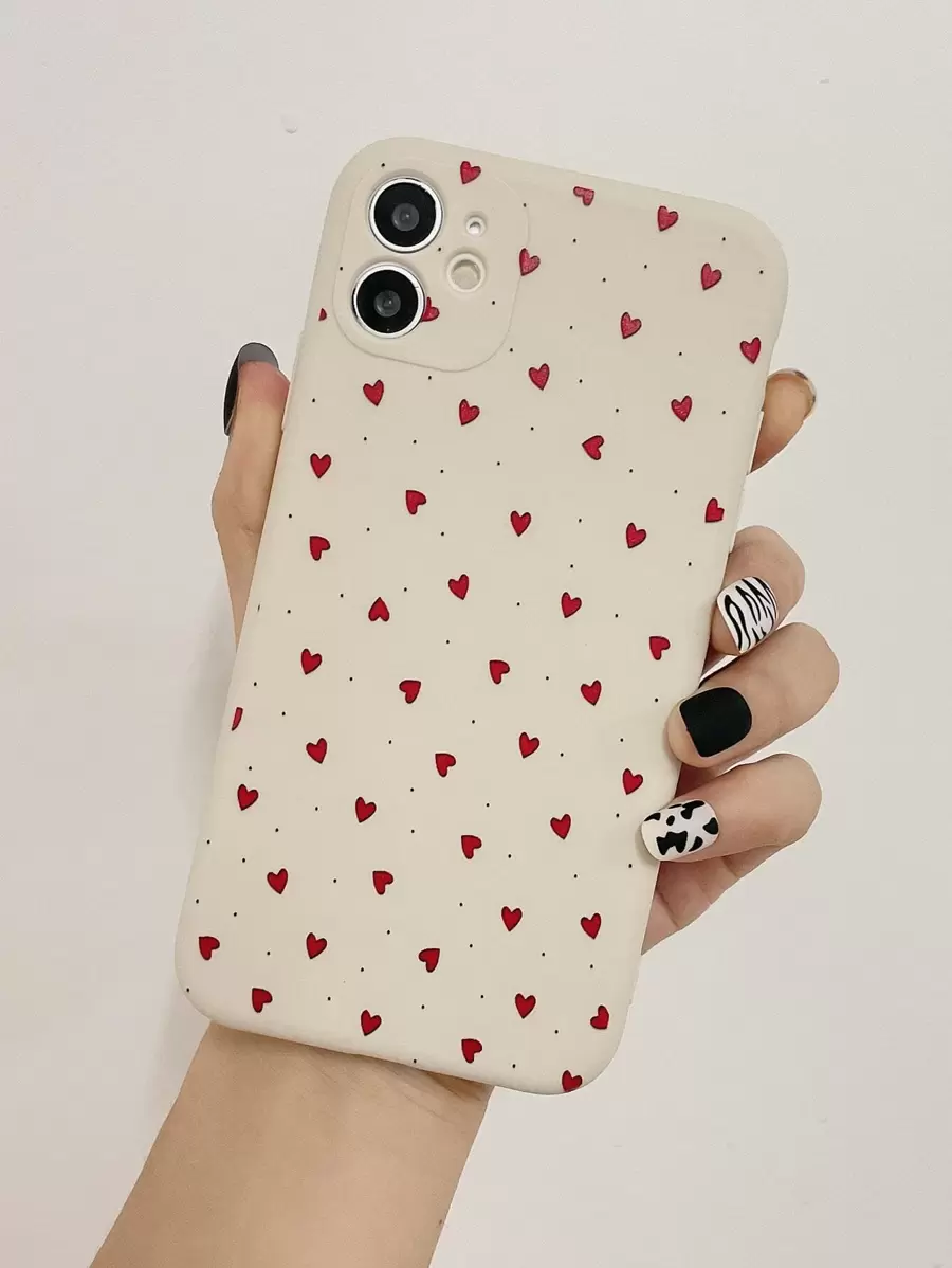 Heart Pattern Phone Case | SHEIN EUR