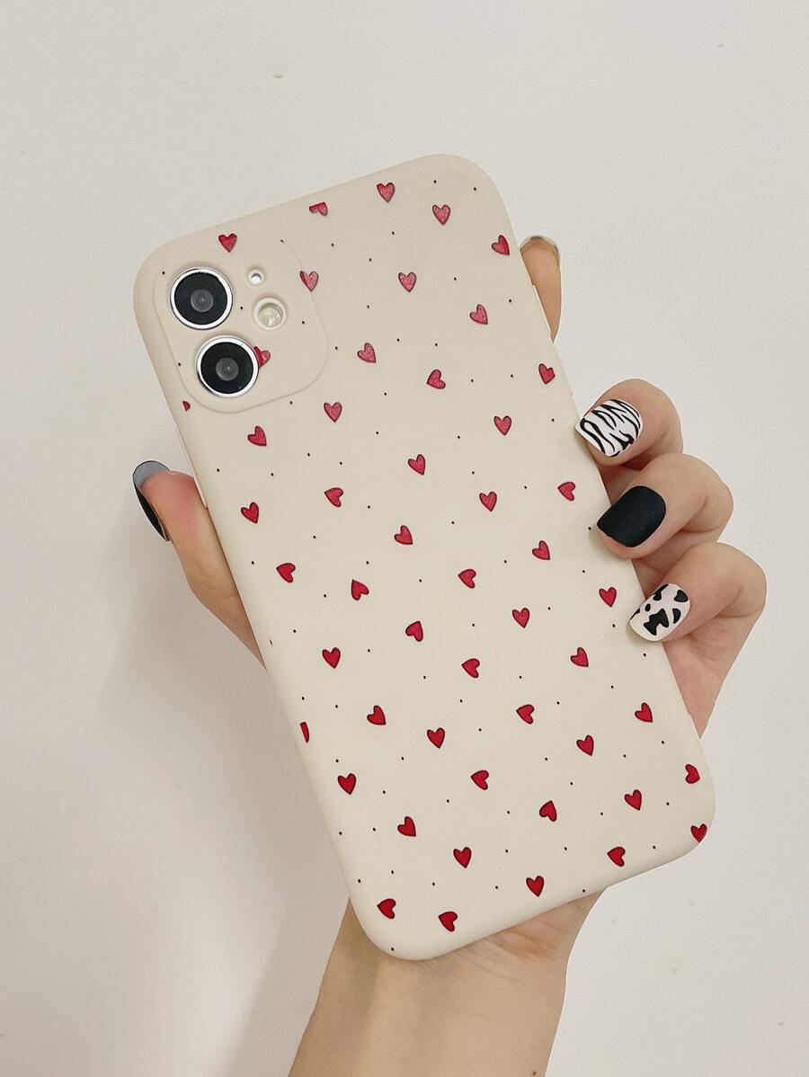Heart Pattern Phone Case | SHEIN EUR