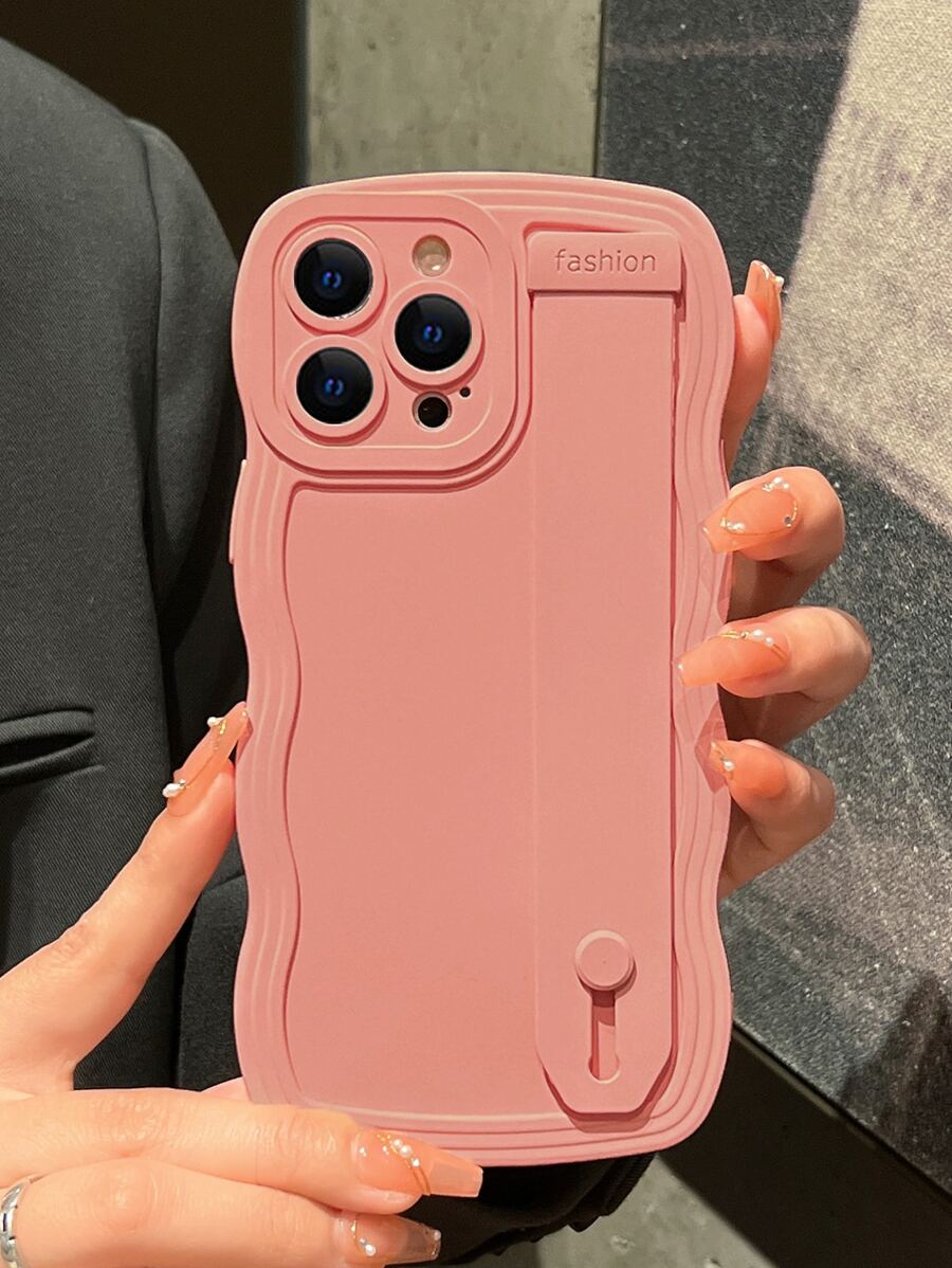 Plain Phone Case With Wristband Holder | SHEIN USA