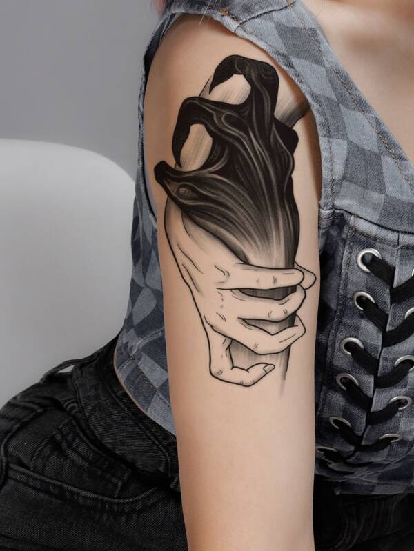 1sheet Hand Print Tattoo Sticker | SHEIN USA