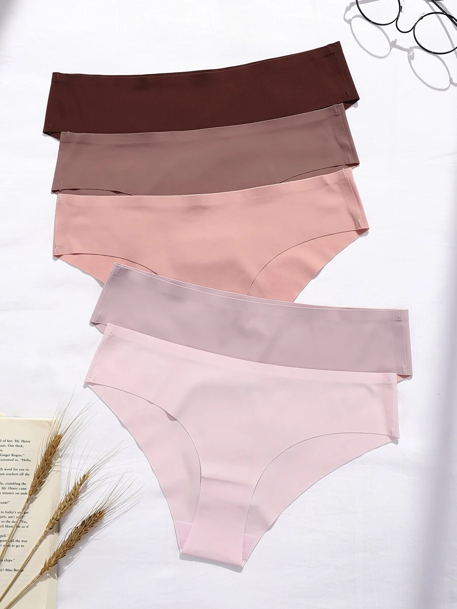 5pack Plain Panty Set | SHEIN USA