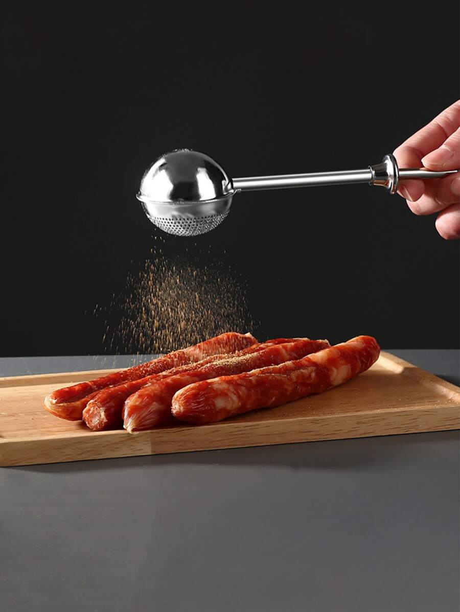 1pc Kitchen Flour Duster For Baking, One-Handed Operation, Stainless ...