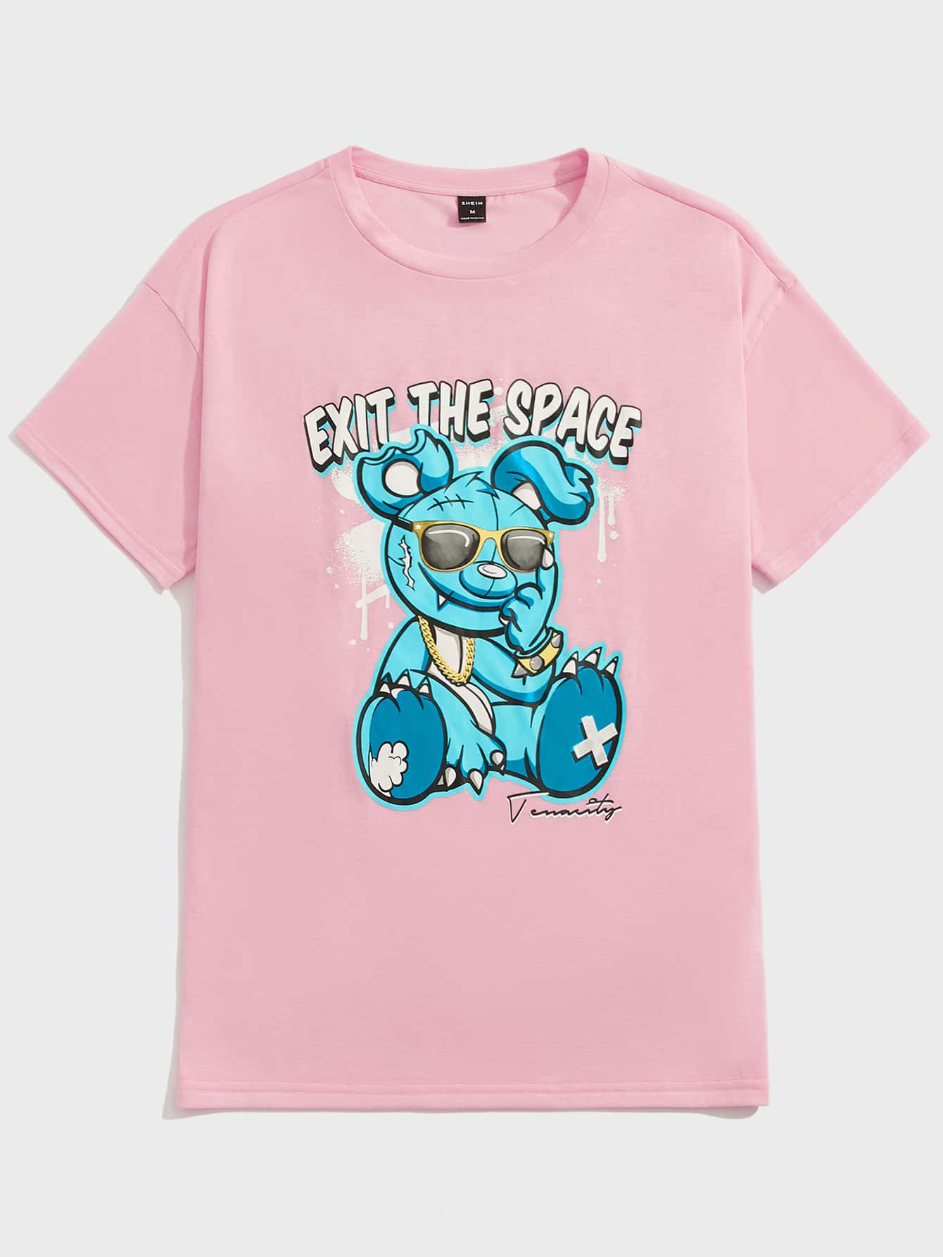 Manfinity EMRG Men Cartoon & Slogan Graphic Loose Tee | SHEIN USA