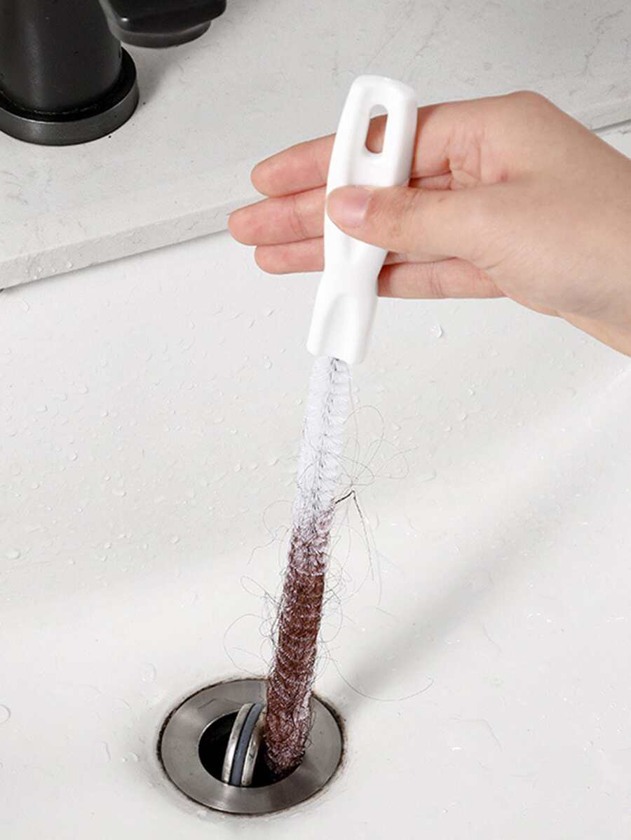 45cm Pipe Dredging Brush, Bathroom Hair Sewer, Sink Cleaning Brush ...