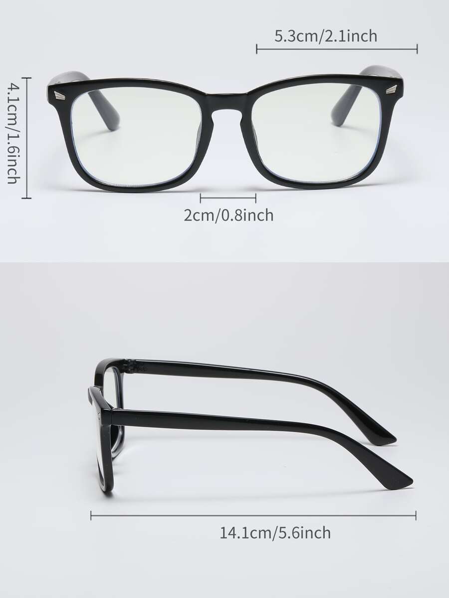Unisex Square Plastic Computergamingtvmobile Phone Glasses Reduce Eye Fatigue Light Glasses