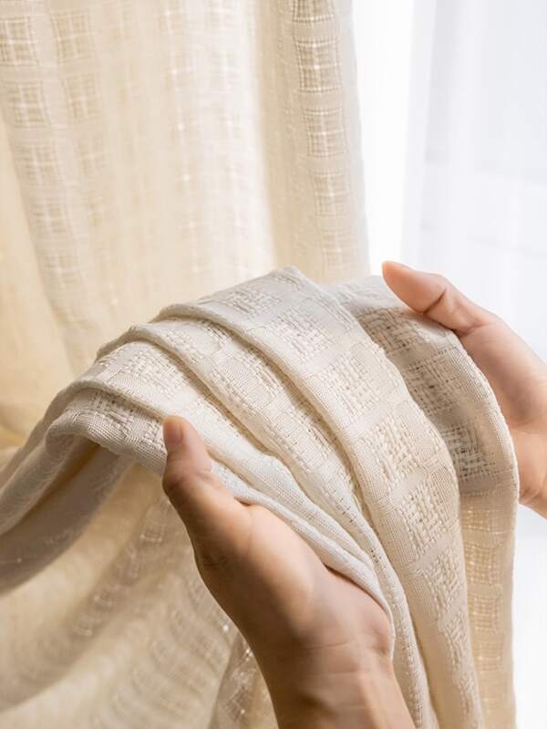 Solid Single Panel Sheer Curtain | SHEIN USA