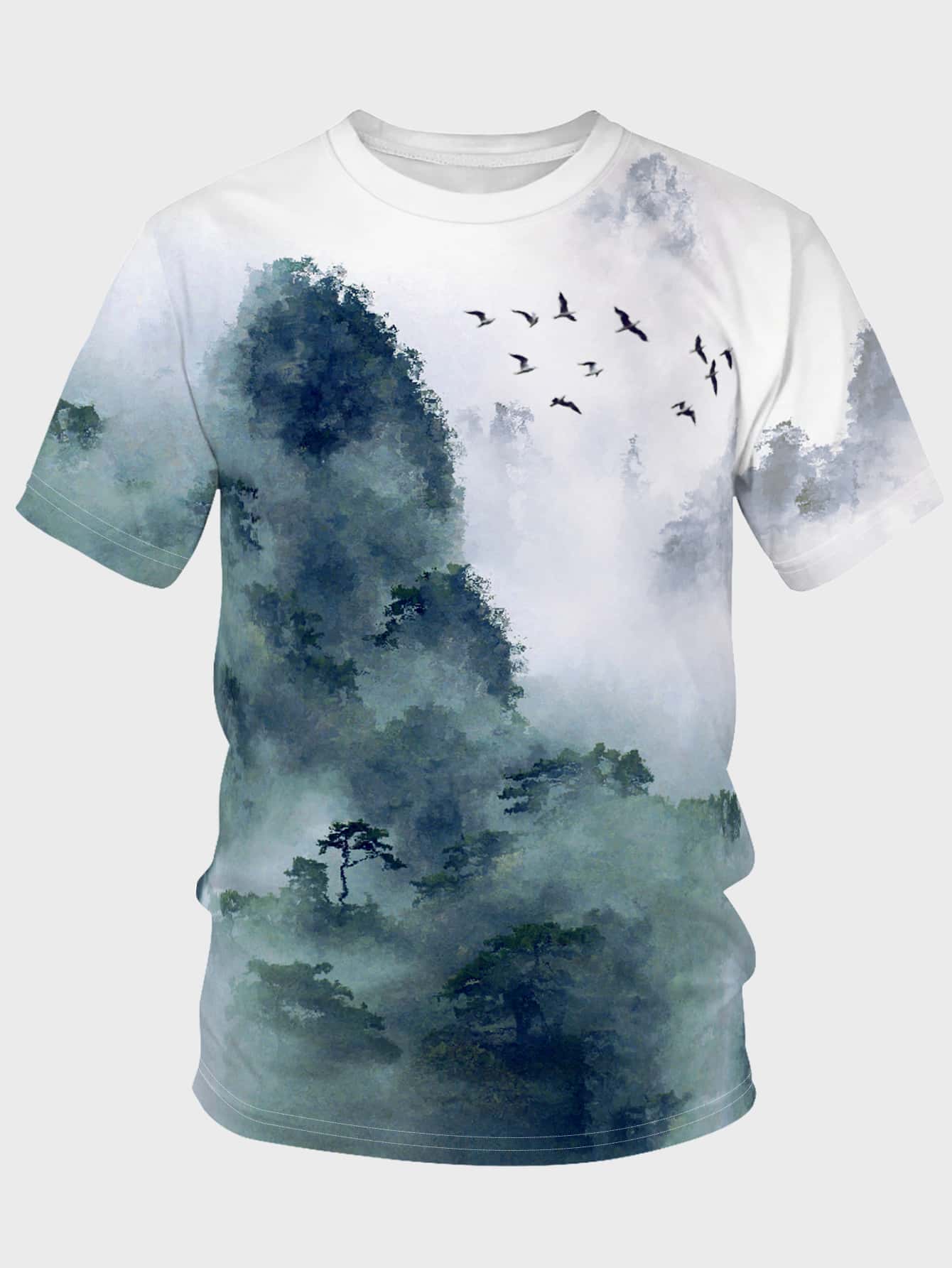 Manfinity Men Landscape Print Tee | SHEIN USA