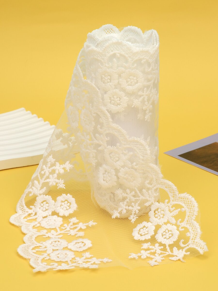 1roll Floral Embroidery DIY Webbing Lace | SHEIN USA