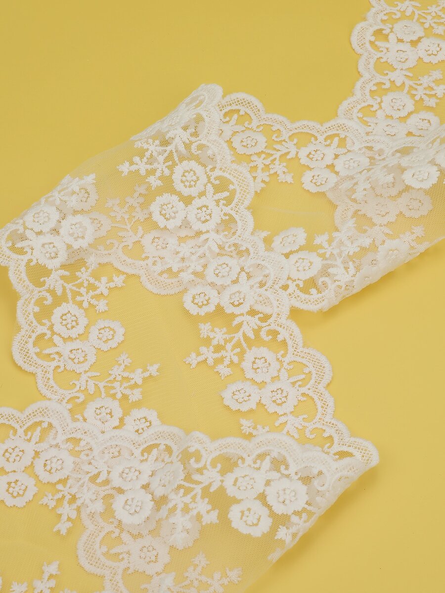 1roll Floral Embroidery DIY Webbing Lace | SHEIN USA