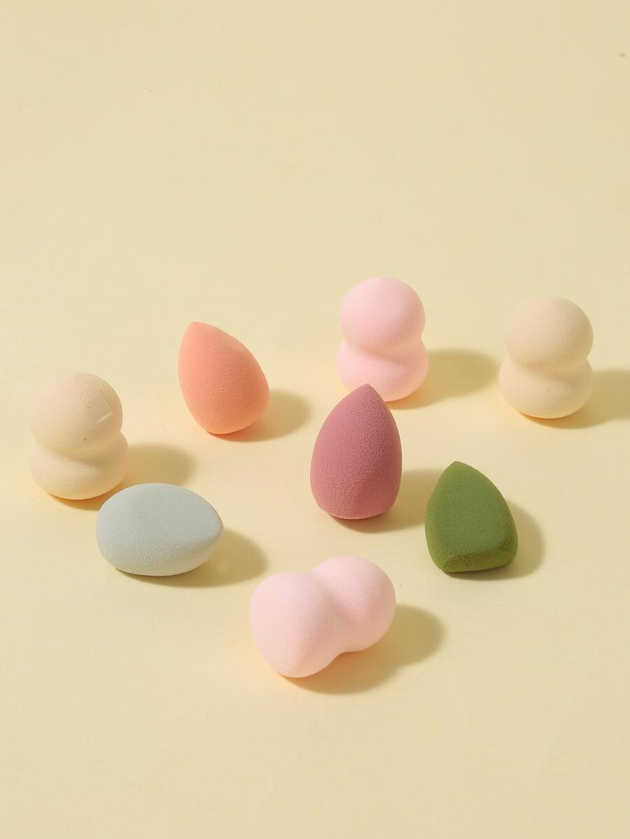 SHANGYELAMEILA 8 Packs Mini Water Bubble Large Powder Puff Soft Makeup ...