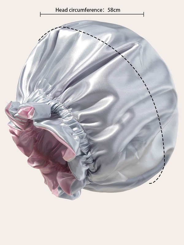 1pc Women Fashion Best Solid Reversible Hair Bonnet | SHEIN USA