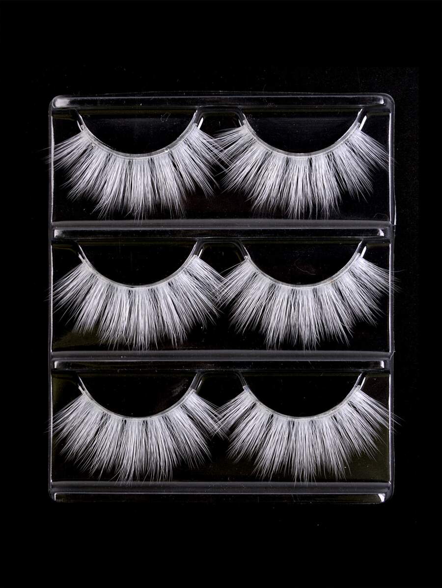 Full False Lashes 3pairs Faux Mink Lashes Natural Long Volumized ...