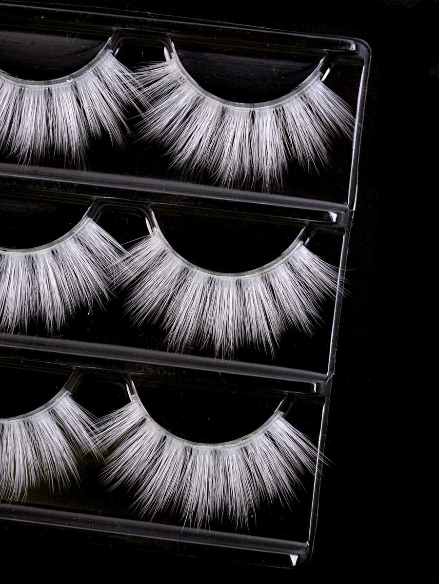 Full False Lashes 3pairs Faux Mink Lashes Natural Long Volumized ...