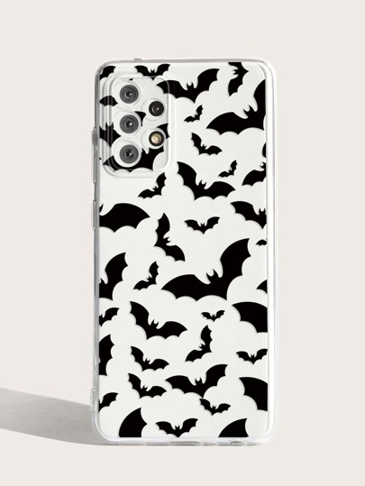Bat Print Clear Phone Case | SHEIN USA