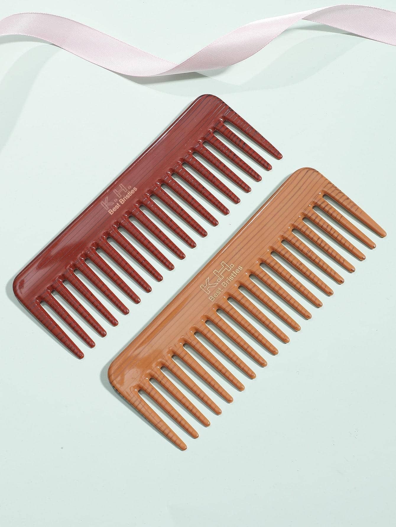 1pc Wide Teeth Comb, Mixed Color Random Delivery, Large Hair Detangling ...