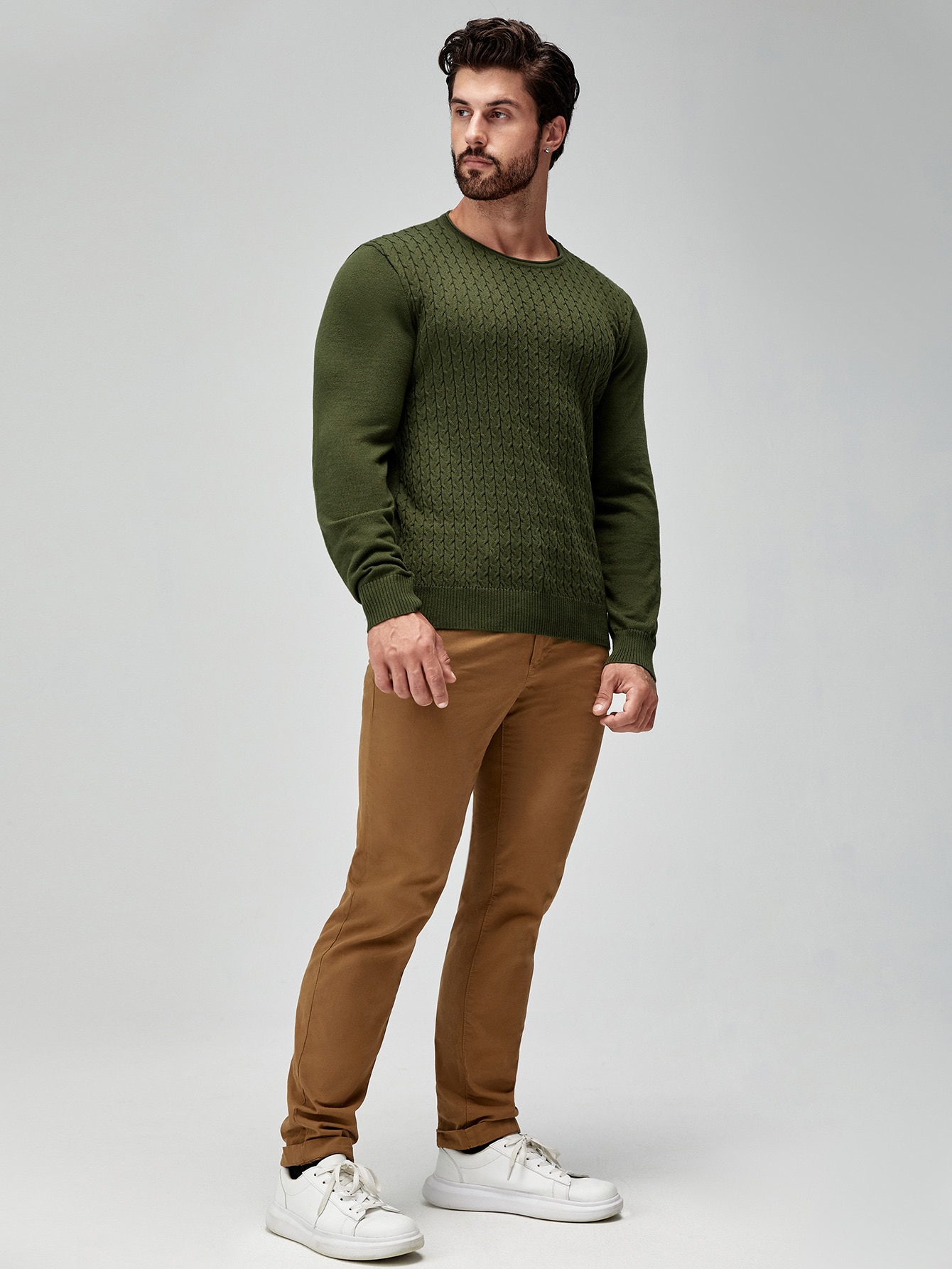 Manfinity Men Textured Knit Sweater | SHEIN USA