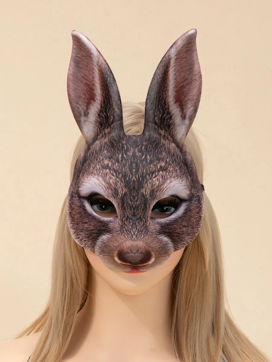 Rabbit Design Costume Face Shield | SHEIN USA