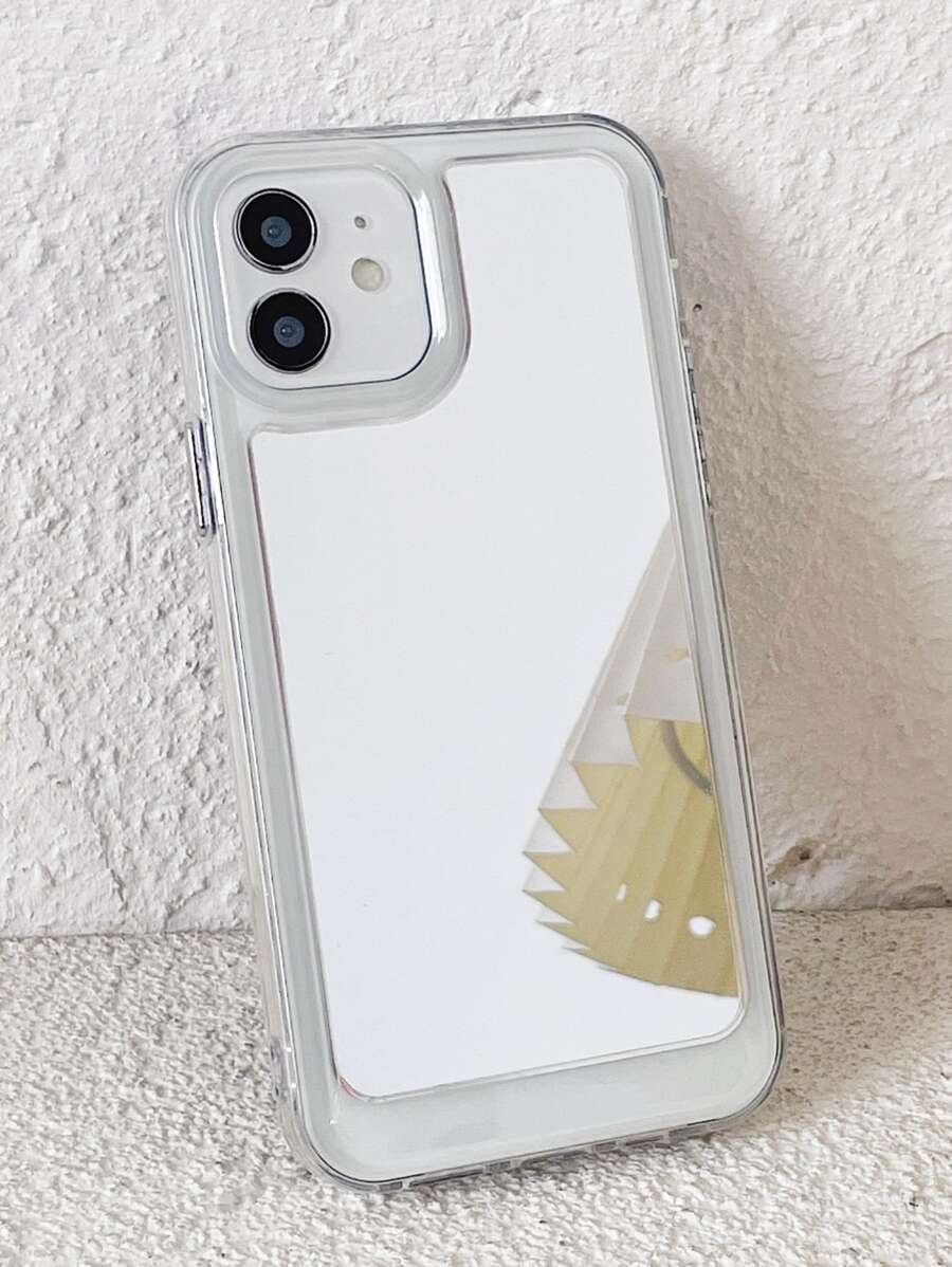 Space Case Acrylic Mirror Transparent Edge PC Phone Case Compatible ...