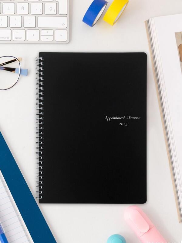 1pc 2023 Spiral Daily Planner | SHEIN EUQS