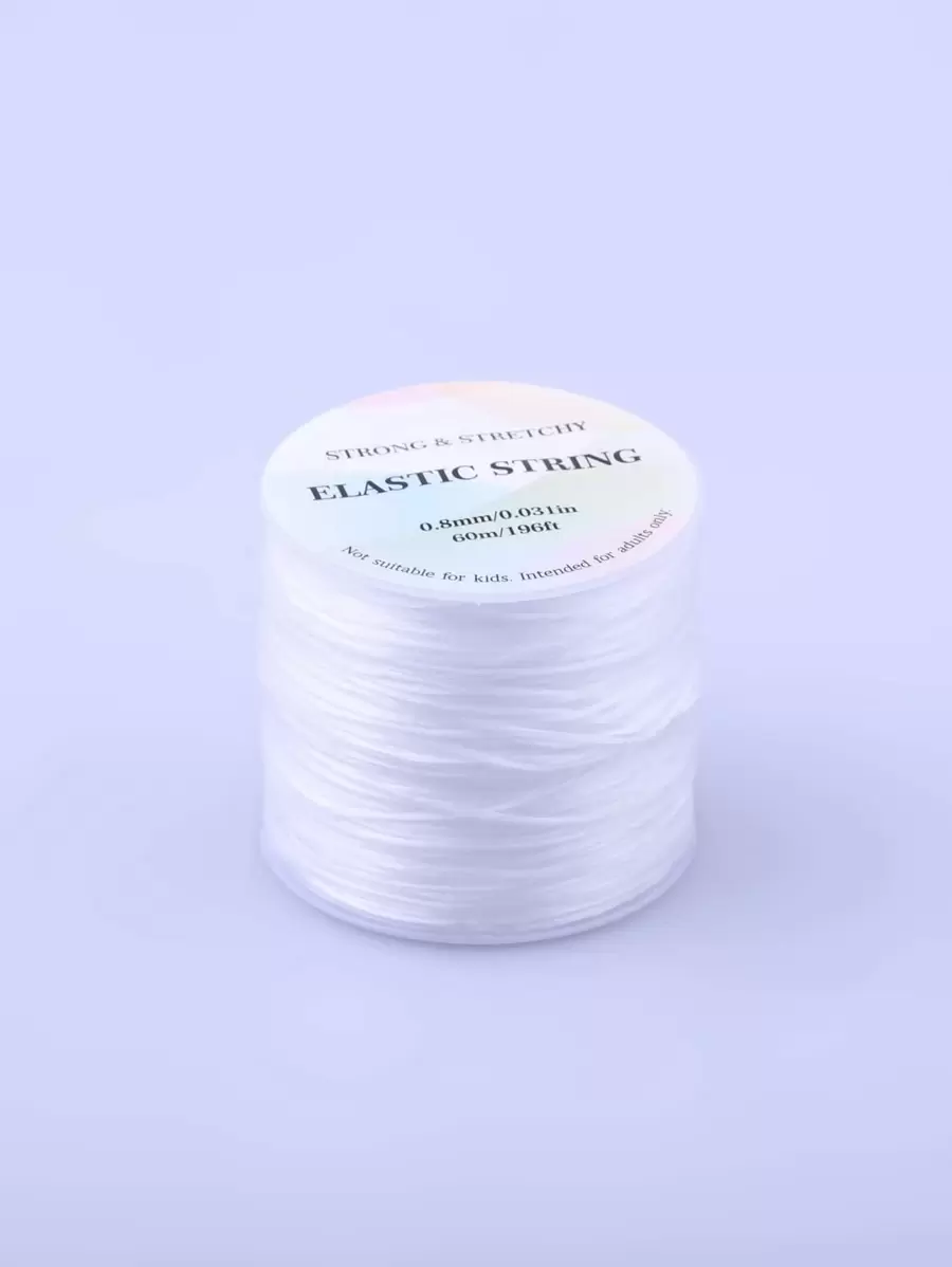 1 Roll 60m White High Stretch Spandex Material Elastic Cord For ...