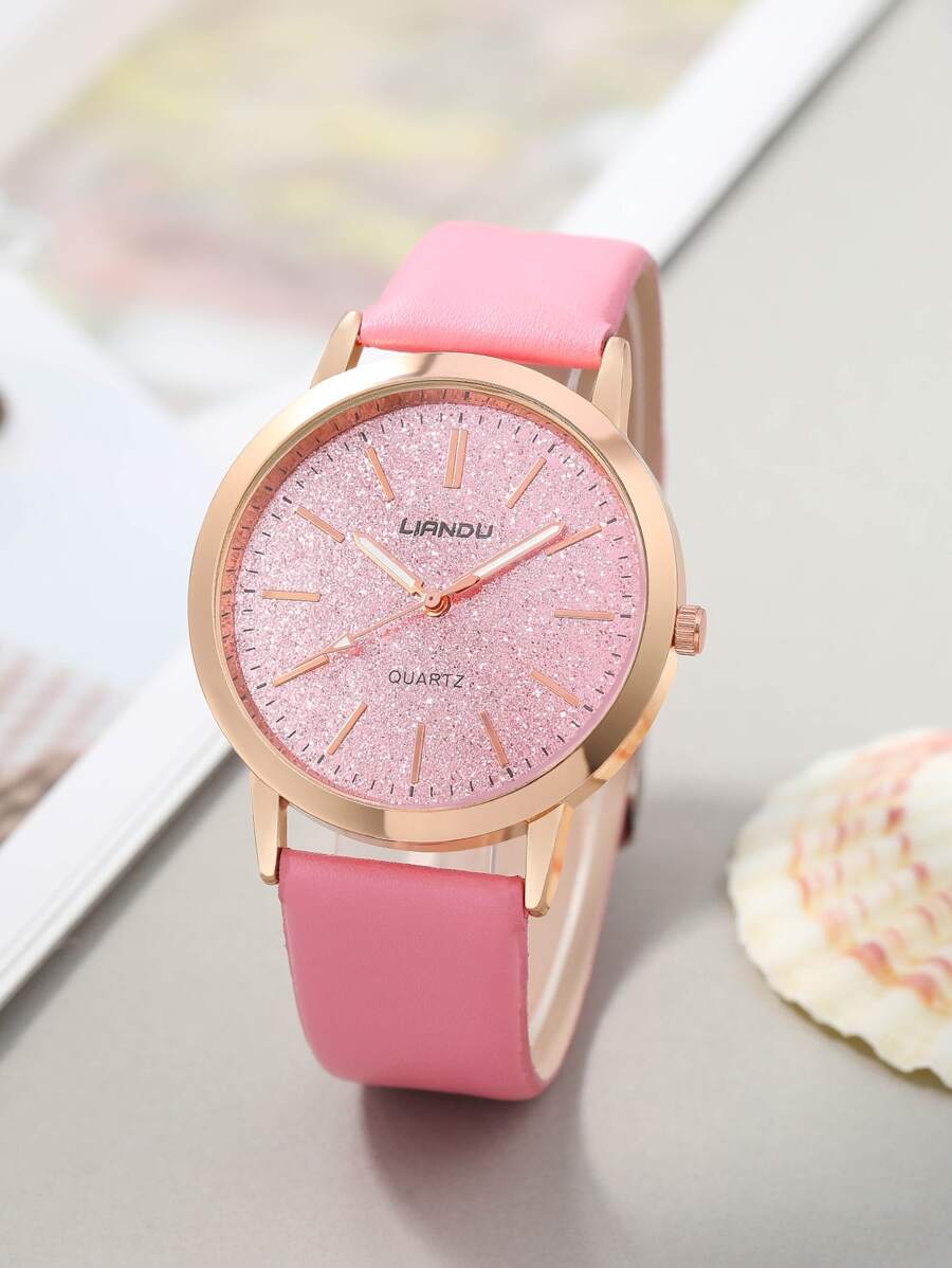 1pc Minimalist Quartz Watch & 1pc Bracelet | SHEIN USA