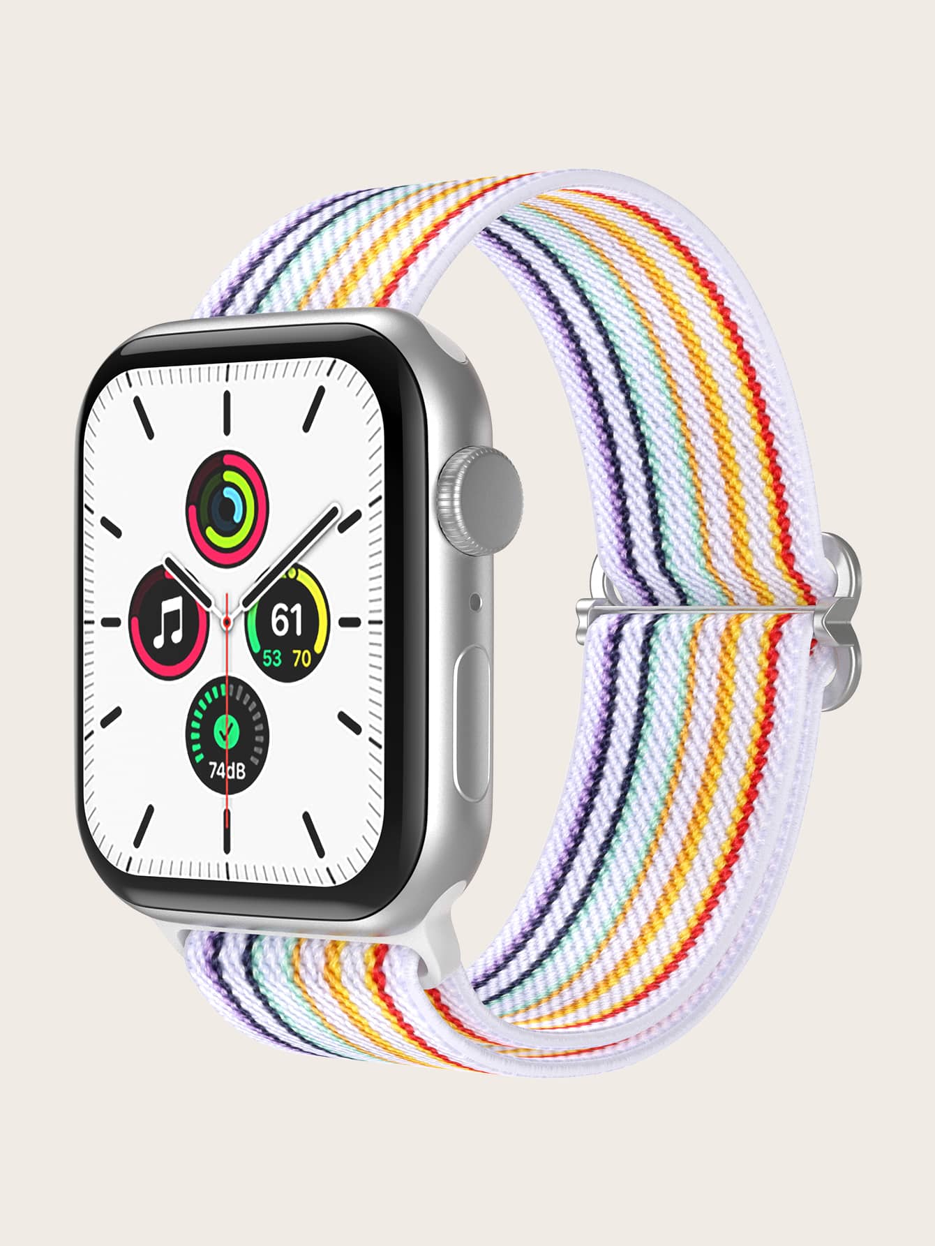 Striped Nylon Watchband Compatible With Apple Watch | SHEIN USA