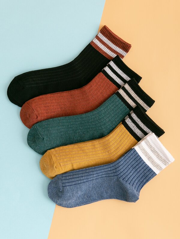 Calcetines A rayas | Moda de Mujer | SHEIN México