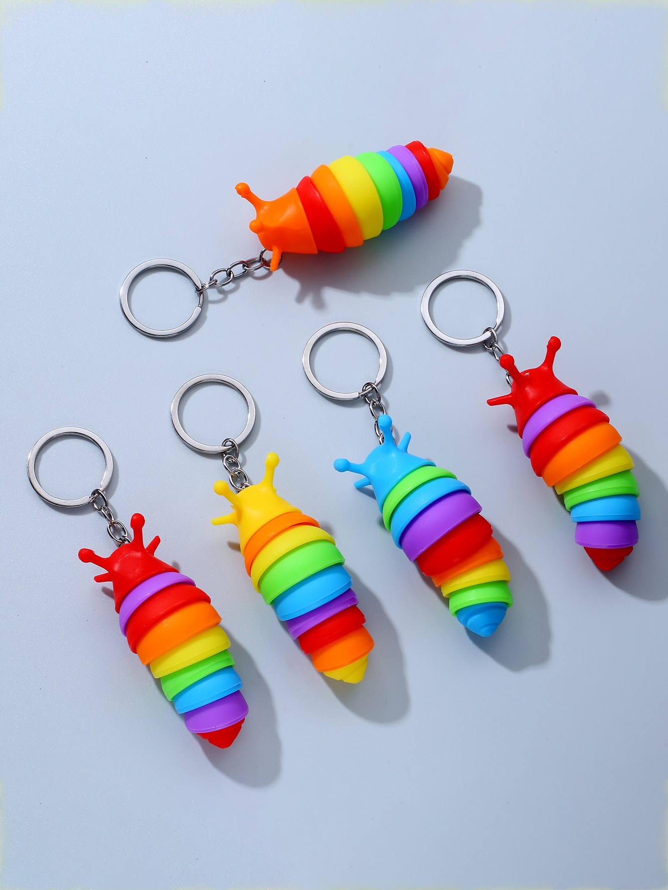 1pc Random Caterpillar Charm Keychain