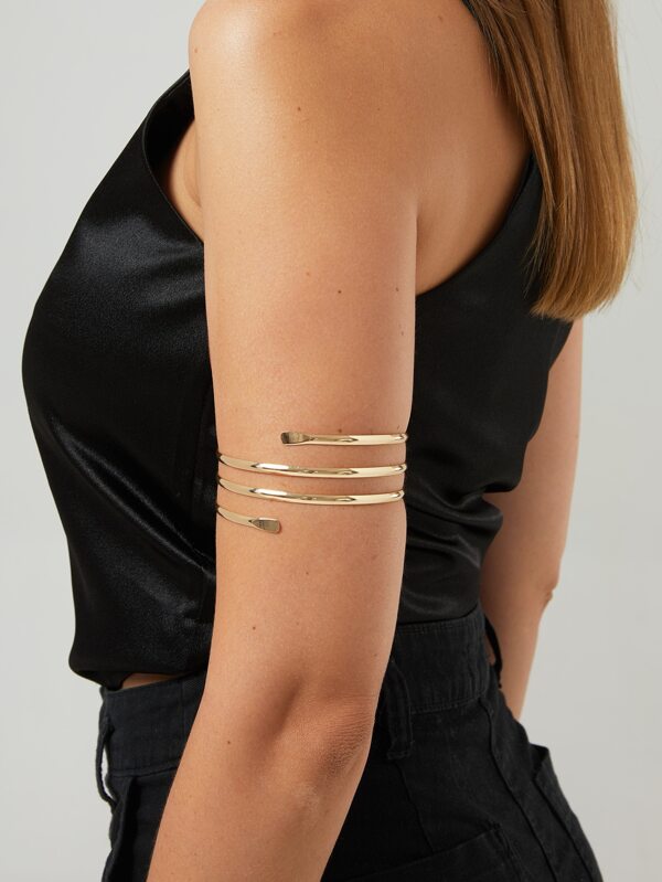 Minimalist Layered Arm Cuff | SHEIN USA