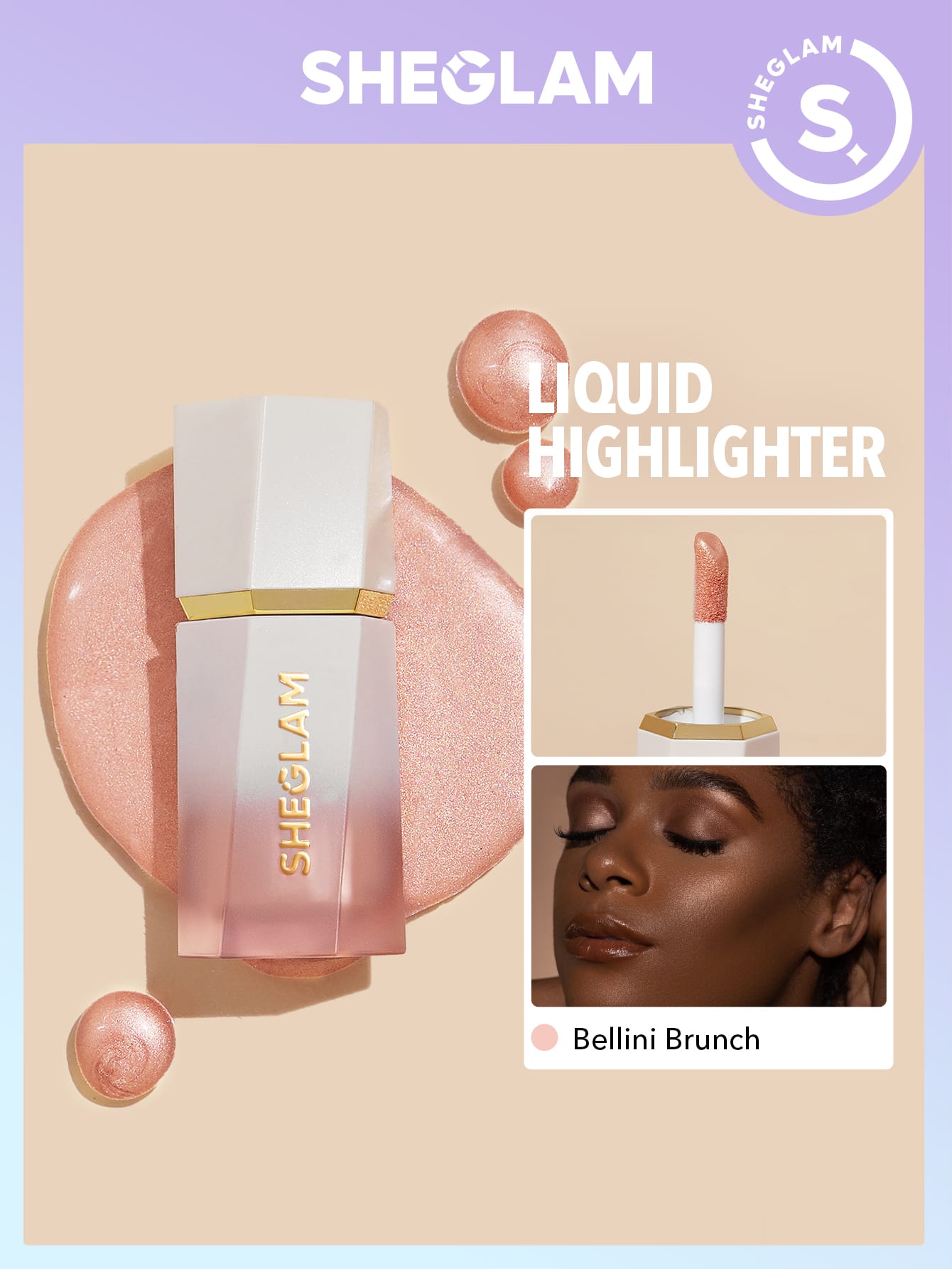 SHEGLAM Glow Bloom Iluminador líquido-Bellini Brunch