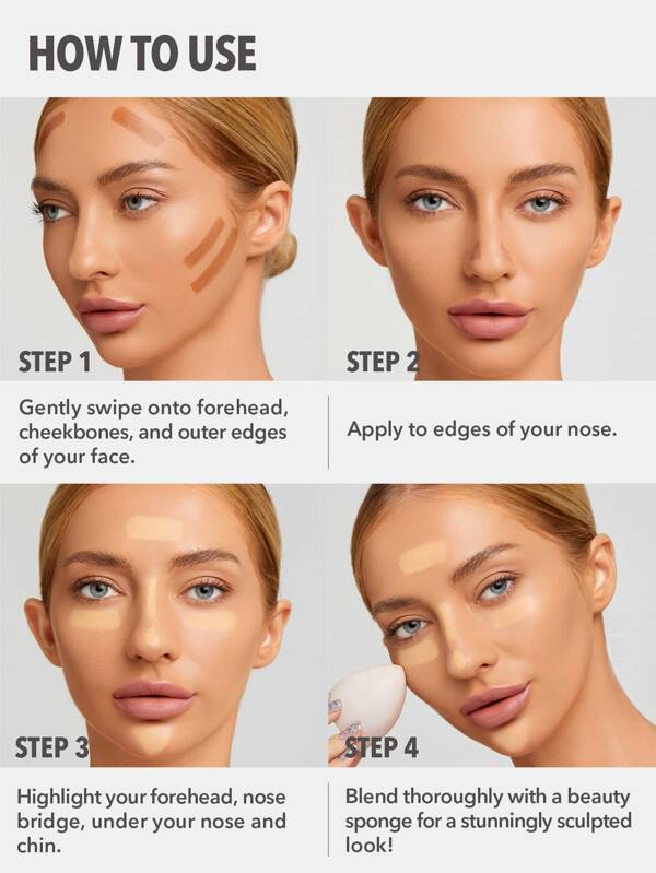 SHEGLAM Color & Sculpt Stick - Pearl & Sand 2 In 1 Contour Dual Head ...