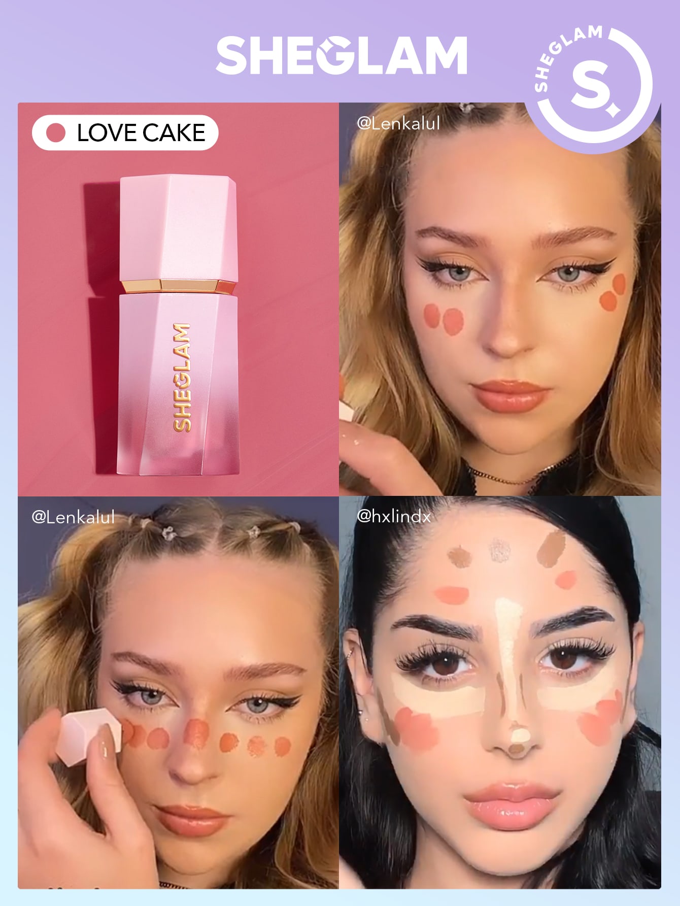 SHEGLAM Color Bloom Liquid Blush Matte Finish-Love Cake