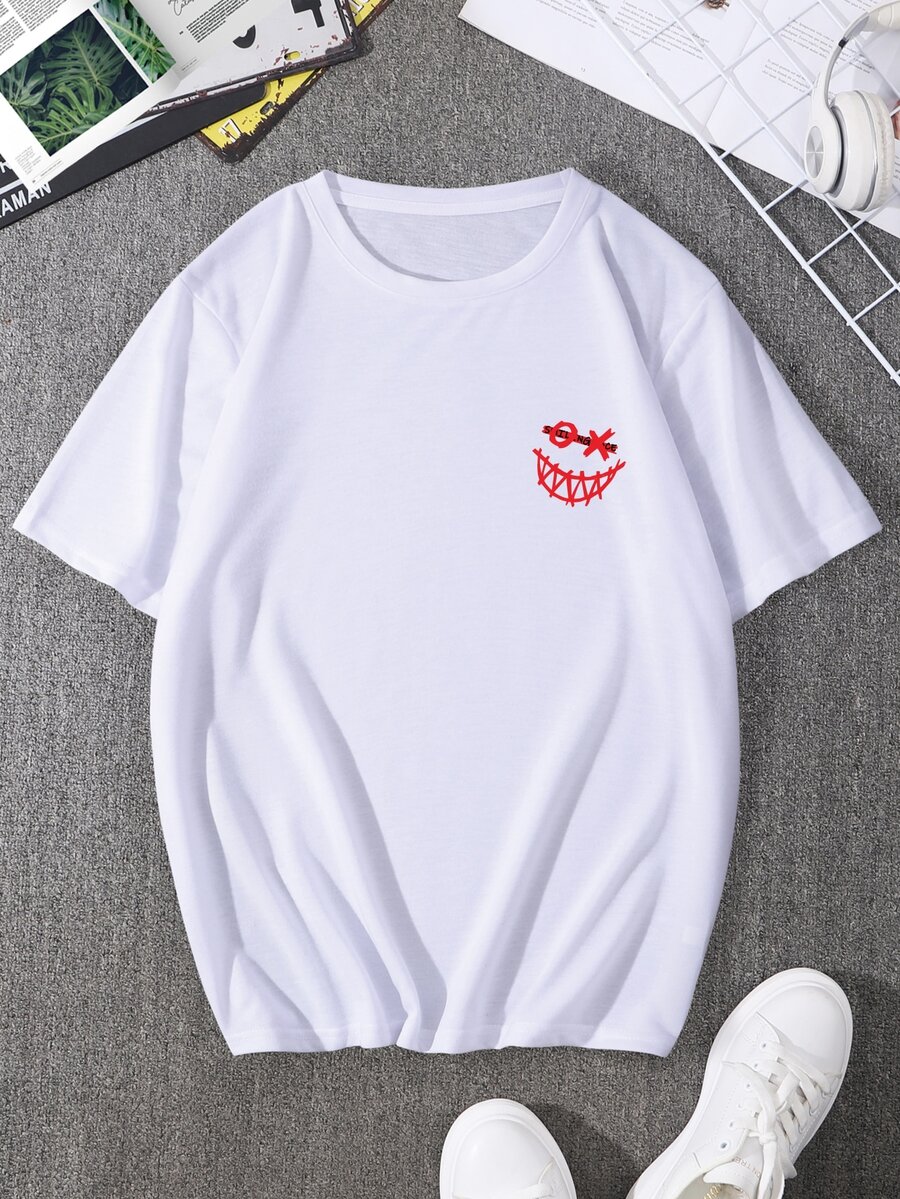 Manfinity EMRG Men Cartoon & Slogan Graphic Tee | SHEIN USA