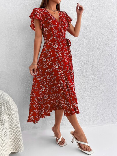 Rechte bloemetjes jurken | SHEIN Nederland