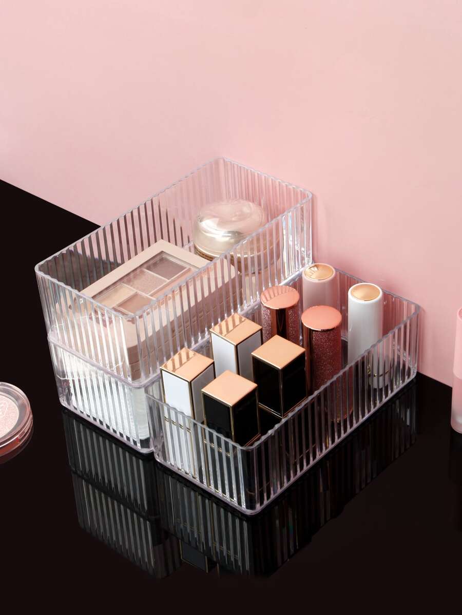 1pc Clear Stackable Makeup Organizer | SHEIN USA